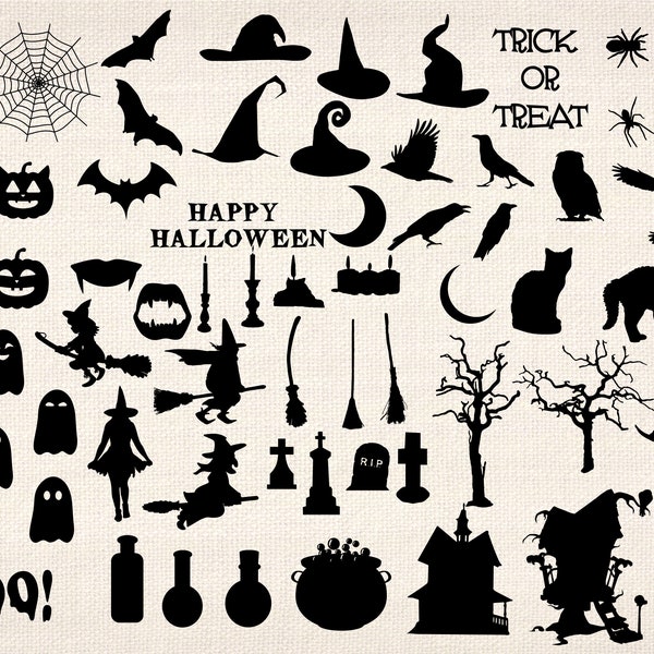 Halloween Silhouette - Etsy