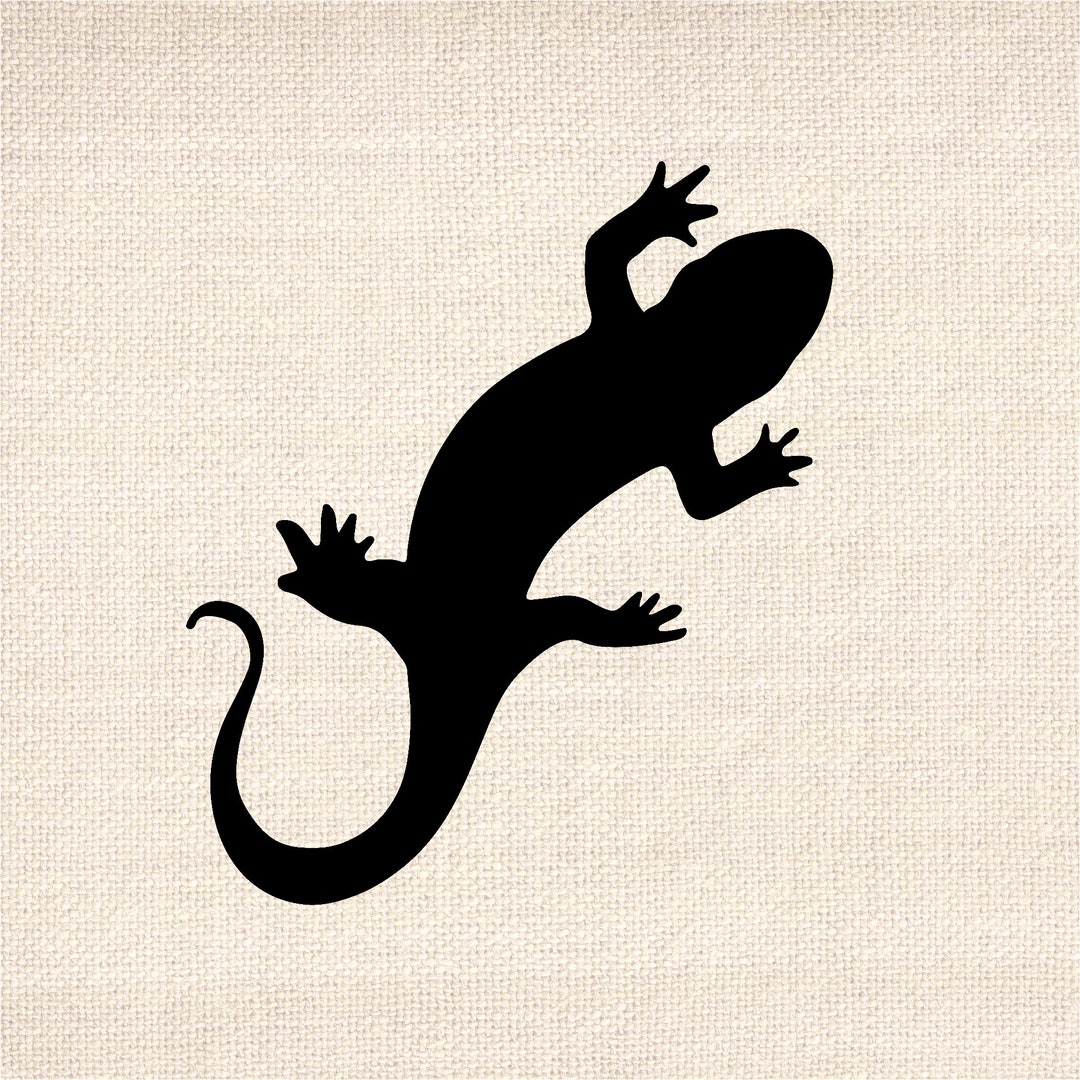 Salamander SVG Silhouette Animal Black Silhouette Vector Commercial Use ...