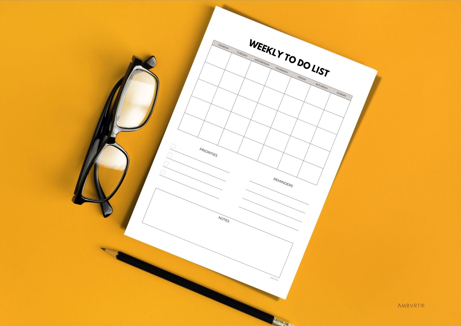 Minimalist Weekly to Do List Printable, Weekly Task Template, Weekly ...