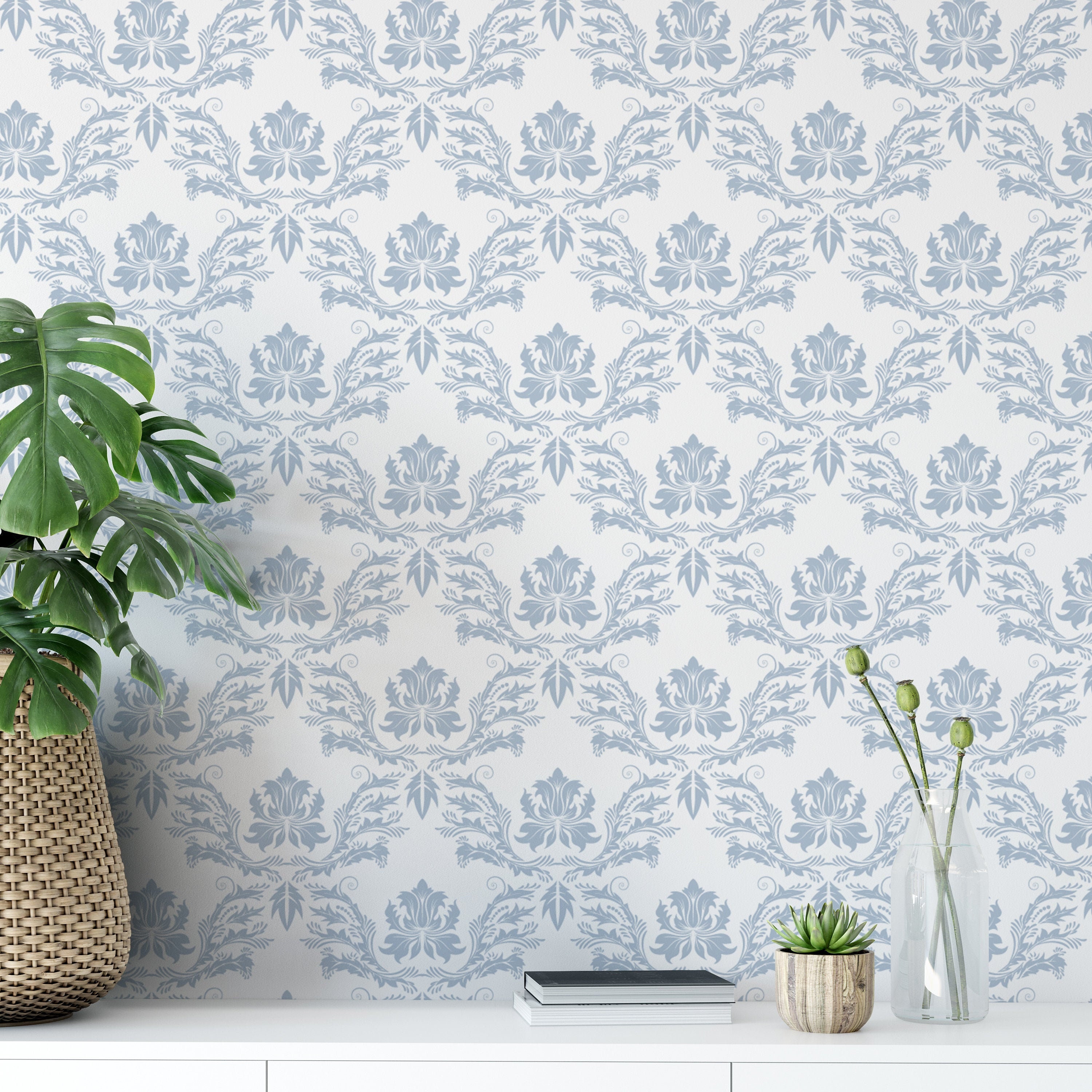 Dollhouses Dolls & Miniatures Sheil Damask Download Miniature Wallpaper ...