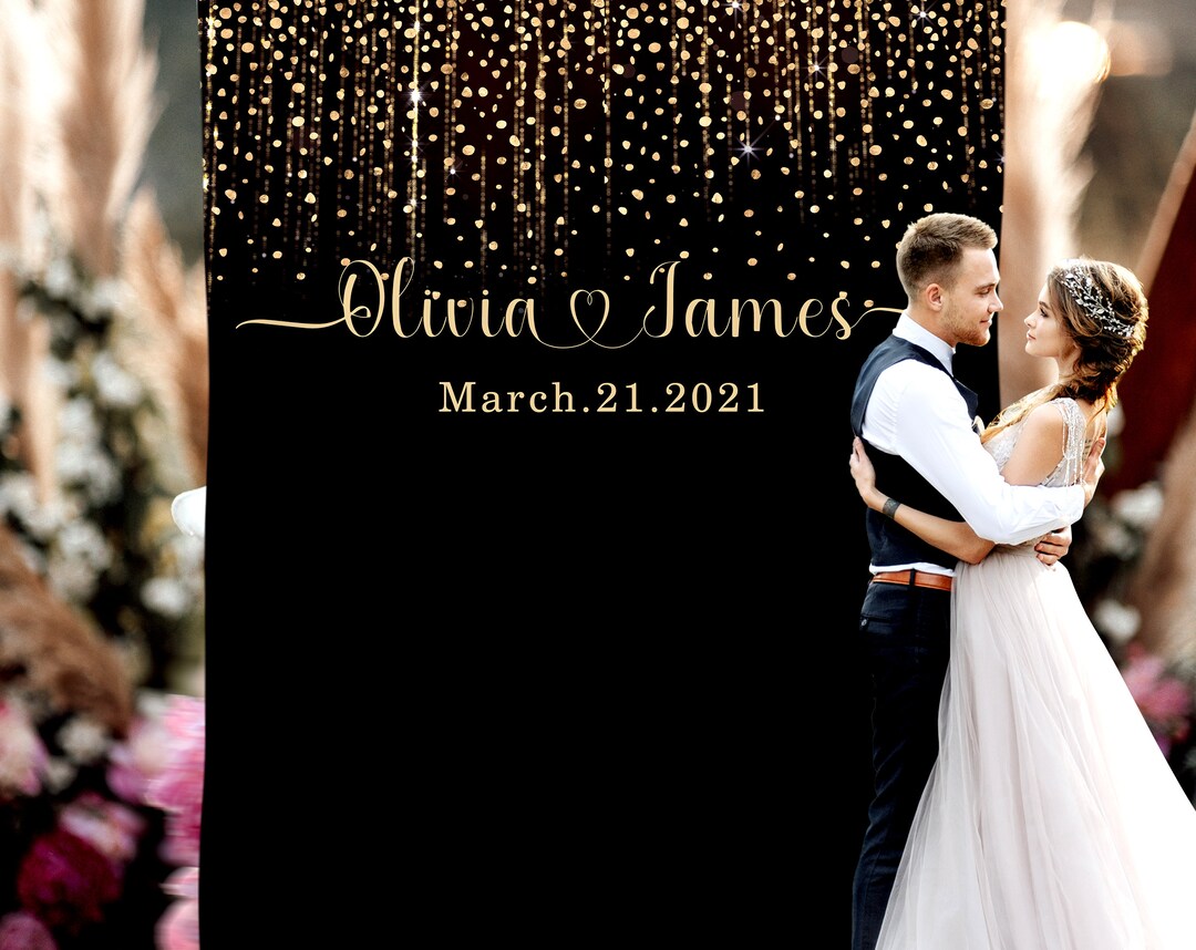 Rustic Wedding Backdrop, Rustic Wedding Decor Lights, Wood Backdrop ...