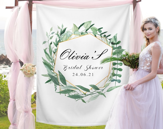 Custom Bridal Shower Backdrop Rustic Wedding Backdrop Bridal - Etsy