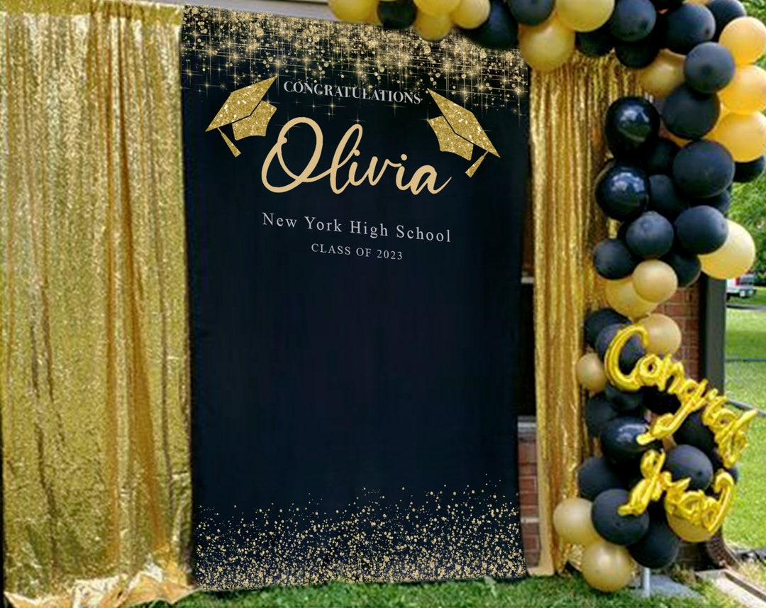 Graduation Backdrop 2023, Graduation Photo Backdrop, Class of 2023 ...
