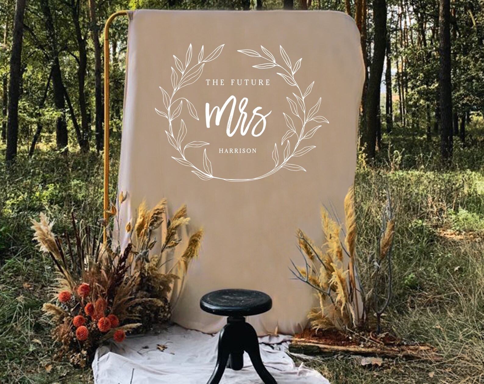 The Future Mrs. Backdrop Boho Bridal Shower Decorations - Etsy