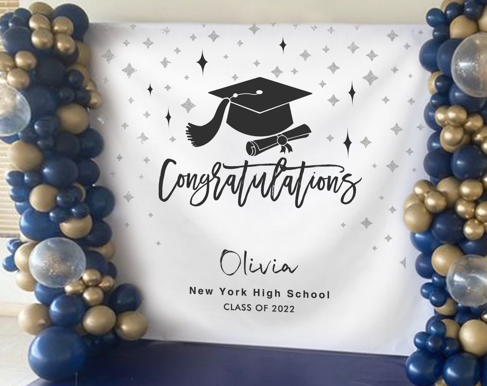 Graduation Backdrop 2023, Graduation Photo Backdrop, Class of 2023 ...