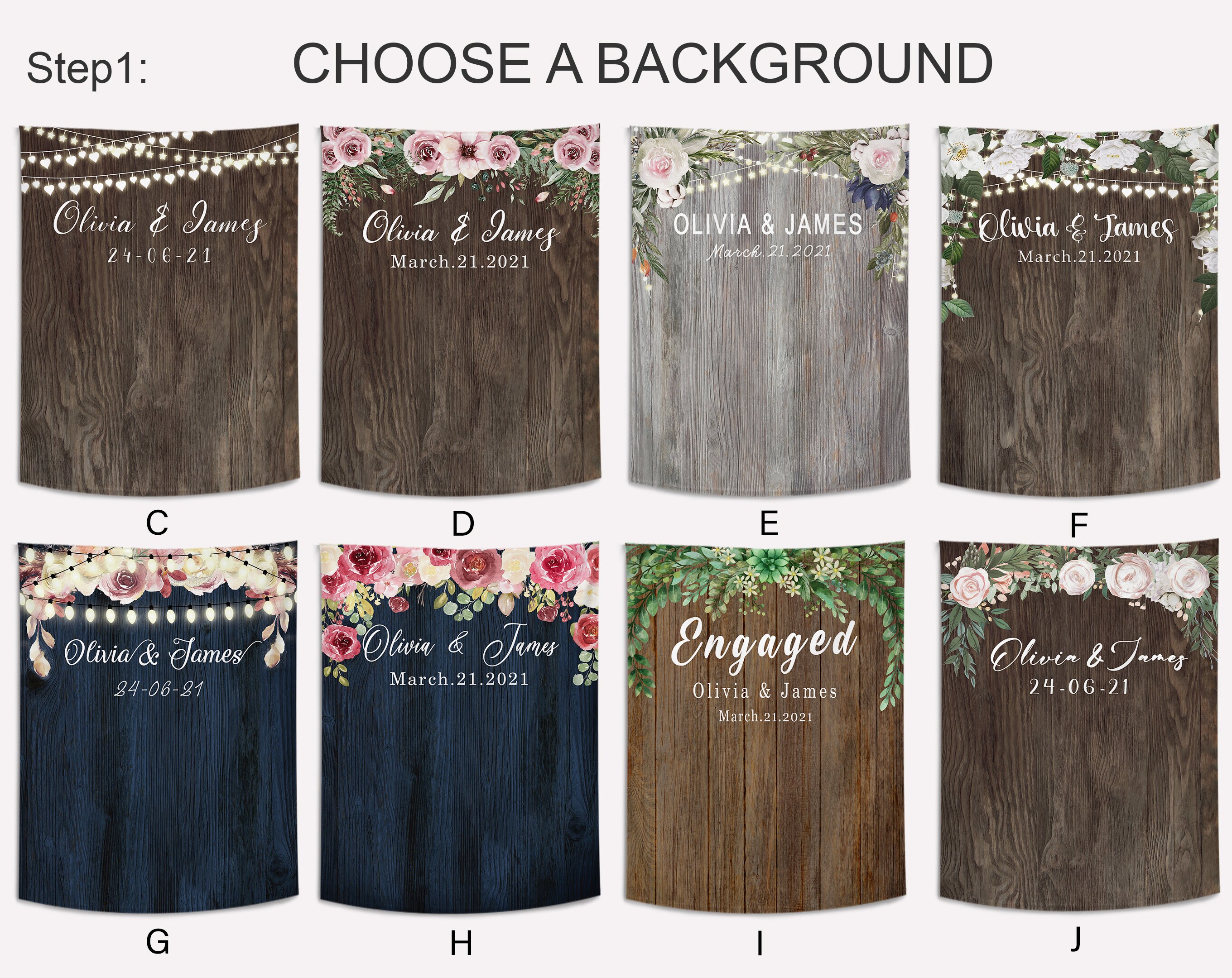 Rustic Wedding Backdrop Rustic Wedding Decor LightsWedding | Etsy