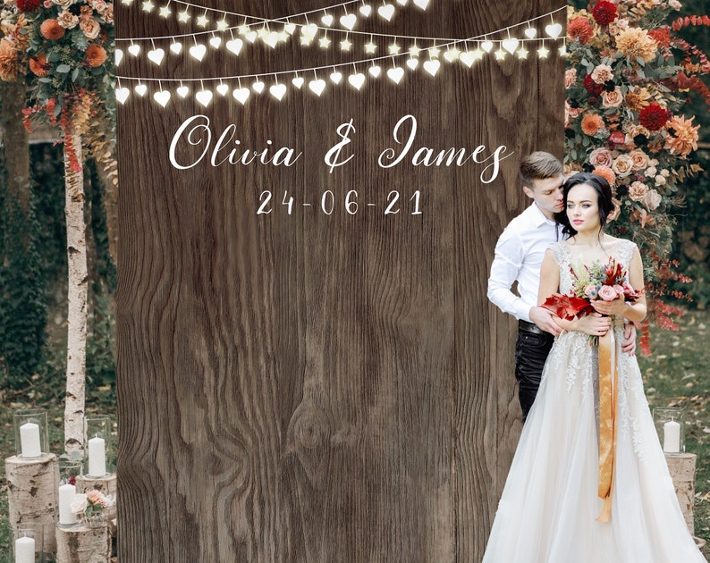 Rustic Wedding Backdrop, Rustic Wedding Decor Lights,wedding Reception ...