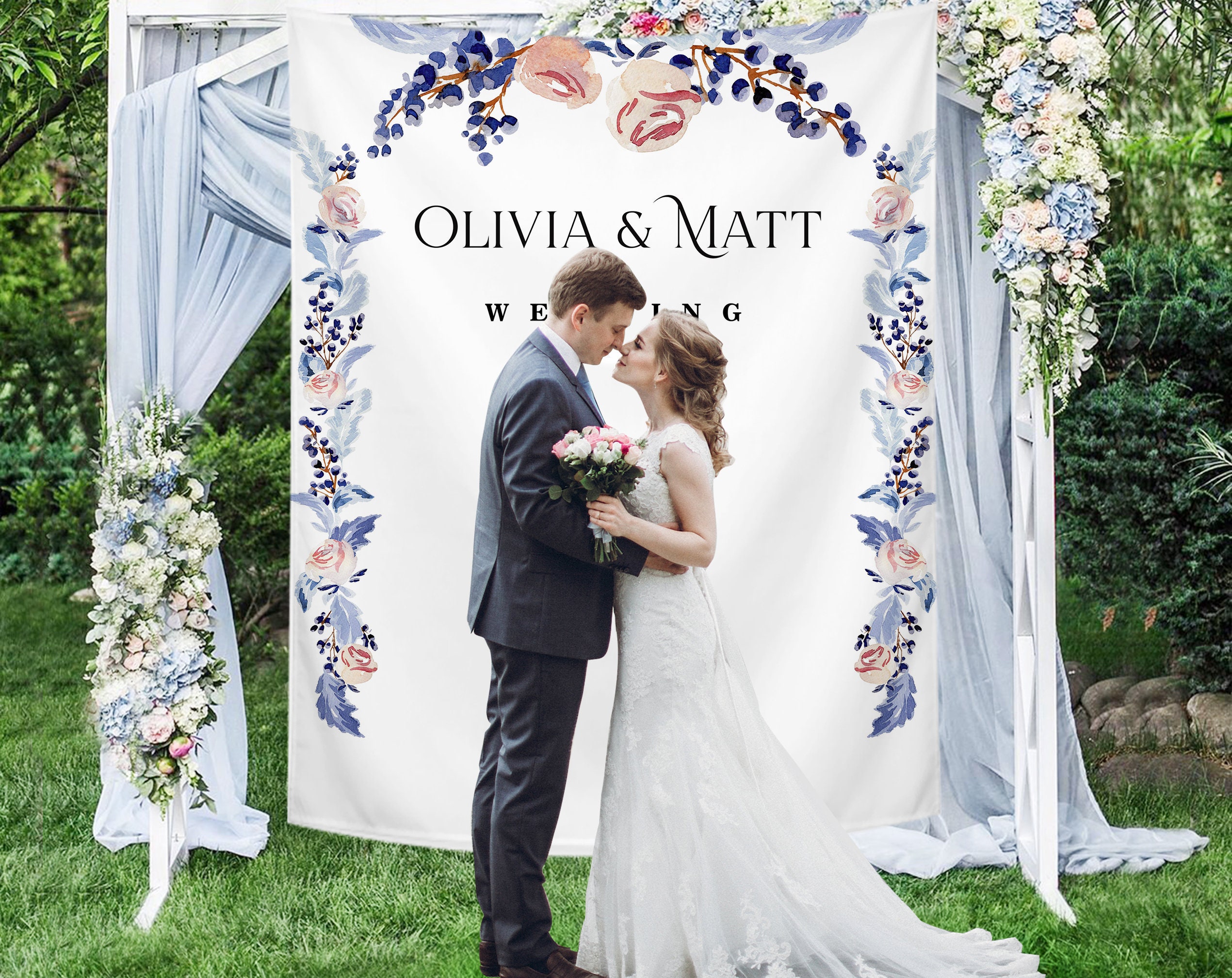 Custom Wedding Backdrop Custom Wedding From Photo Wedding | Etsy