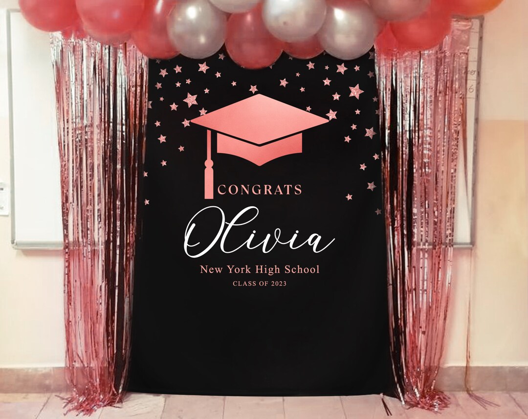 Graduation Backdrop 2023, Graduation Photo Backdrop, Class of 2023 ...