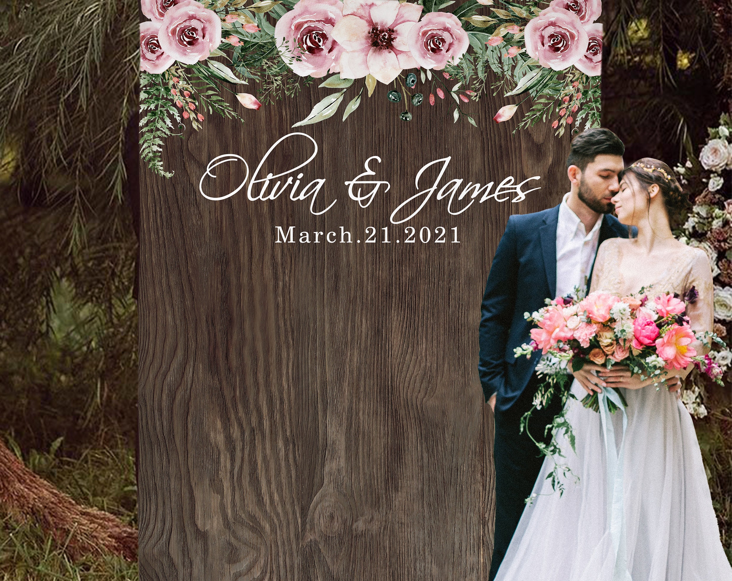 Rustic Wedding Backdrop Rustic Wedding Decor Lightswedding | Etsy