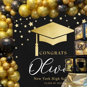 Graduation Backdrop 2023, Graduation Photo Backdrop, Class of 2023 ...