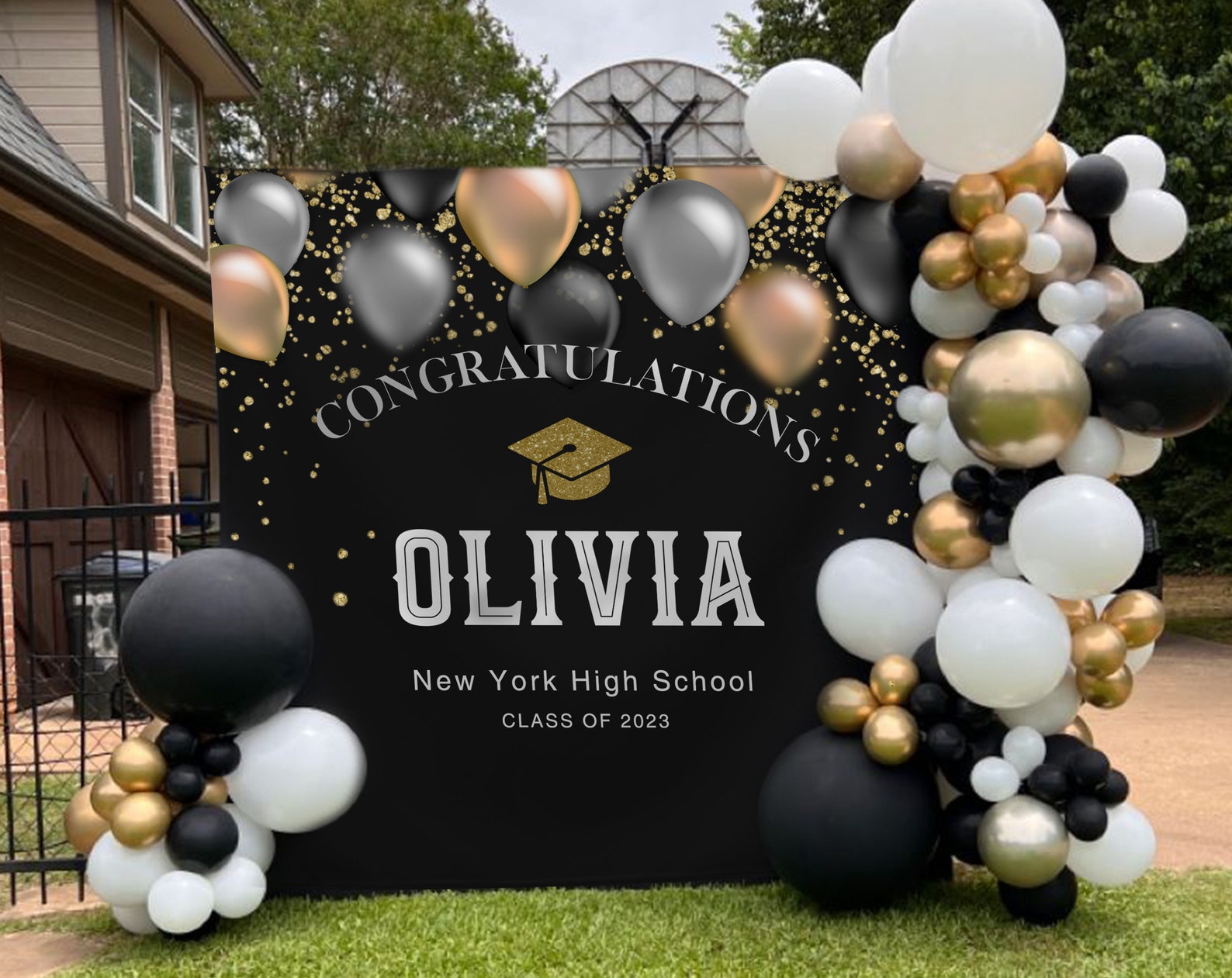 Graduation Backdrop 2023, Graduation Photo Backdrop, Class of 2023 ...