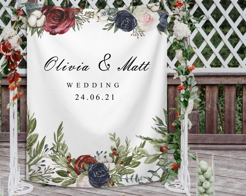 Custom Wedding Backdrop Custom Wedding From Photo Wedding - Etsy