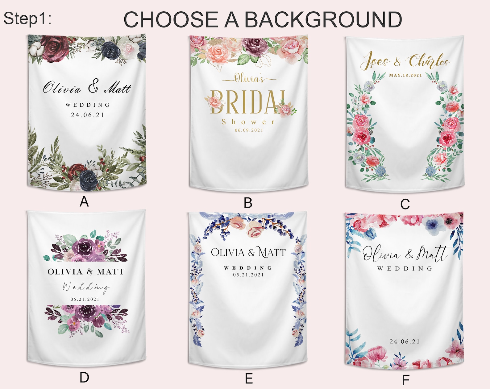 Custom Wedding Backdrop Custom Wedding From Photo Wedding - Etsy