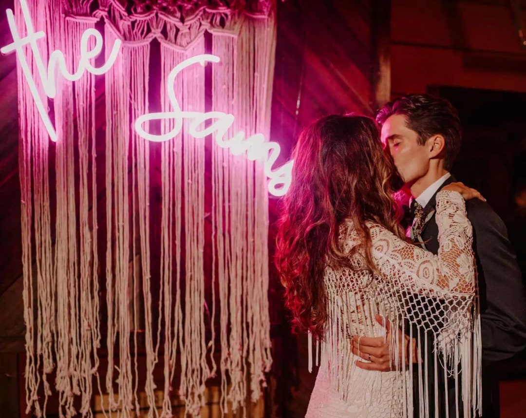 Wedding Neon Sign Custom, Personalized Party Neon Signs, Neon Sign ...