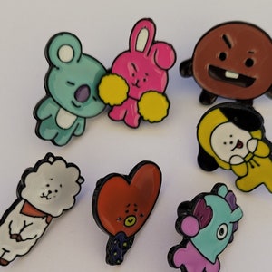BT21 Full Body Pins - Etsy