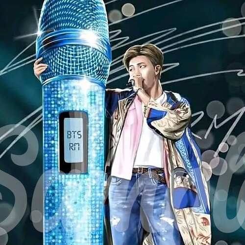 BTS and Their Colored MICS - Etsy