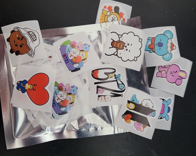 BT21 Sticker Sheets - Etsy