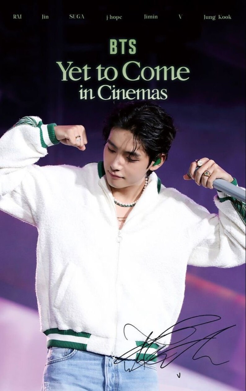 BTS yet to Come in Cinemas With Signatures - Etsy