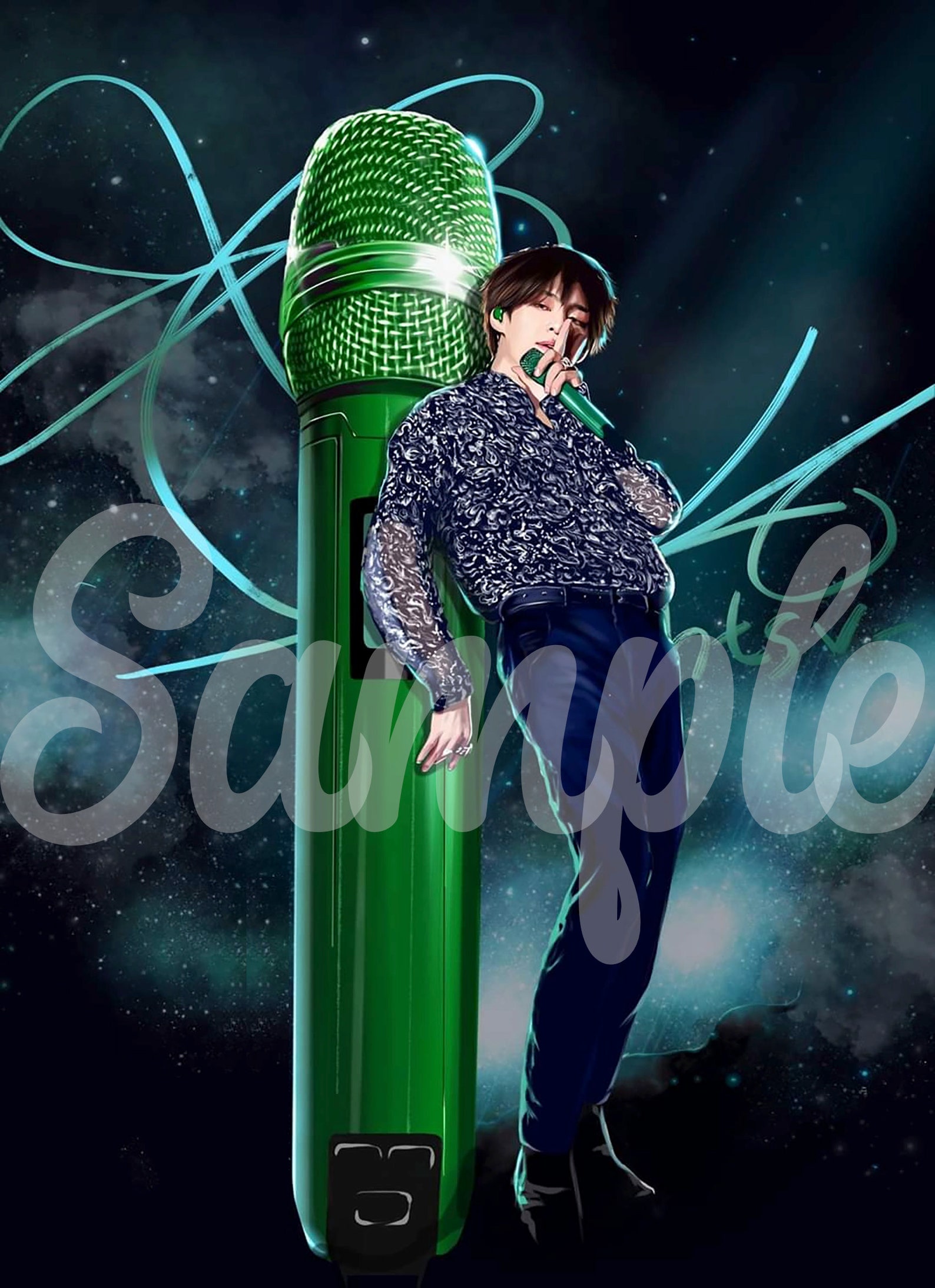 BTS and Their Colored MICS - Etsy