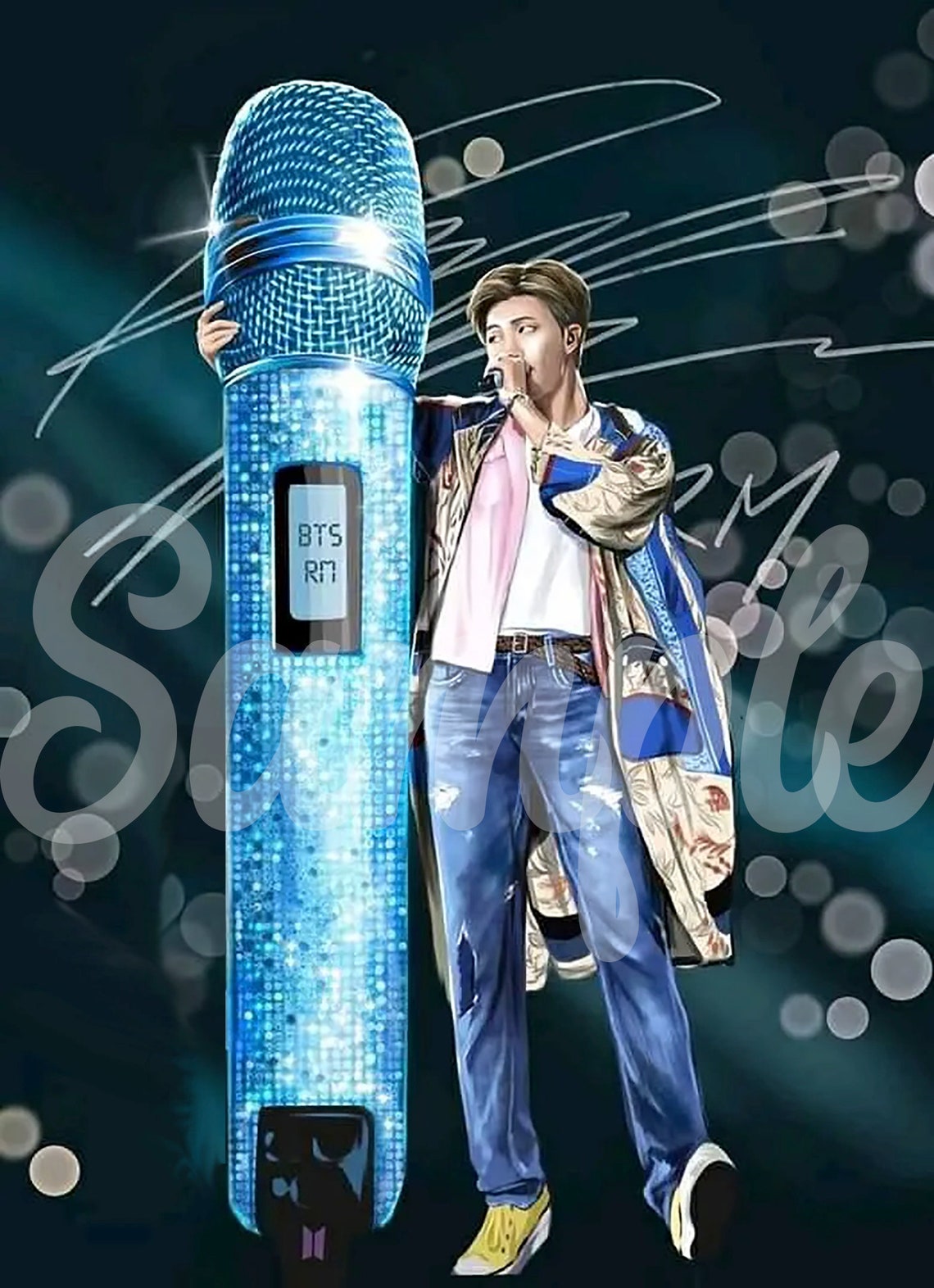 BTS and Their Colored MICS - Etsy Canada