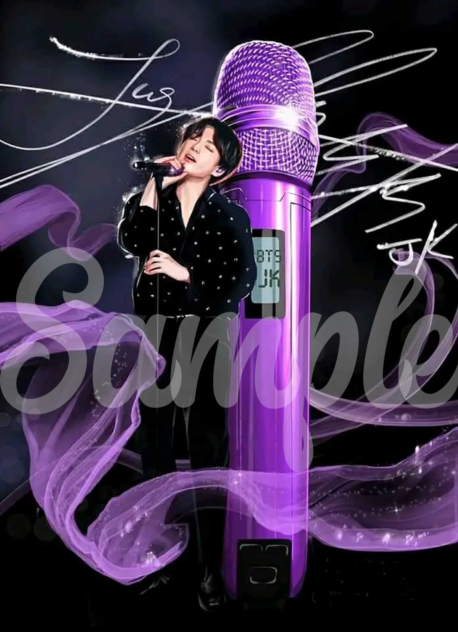 BTS and Their Colored MICS - Etsy