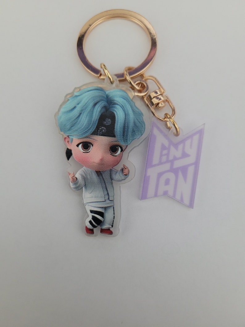 BTS TINY TAN Keychains - Etsy