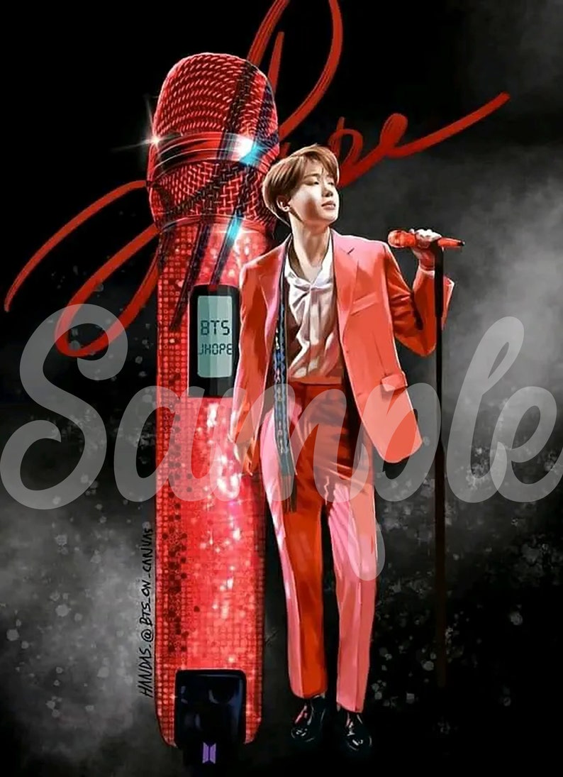 BTS and Their Colored MICS - Etsy