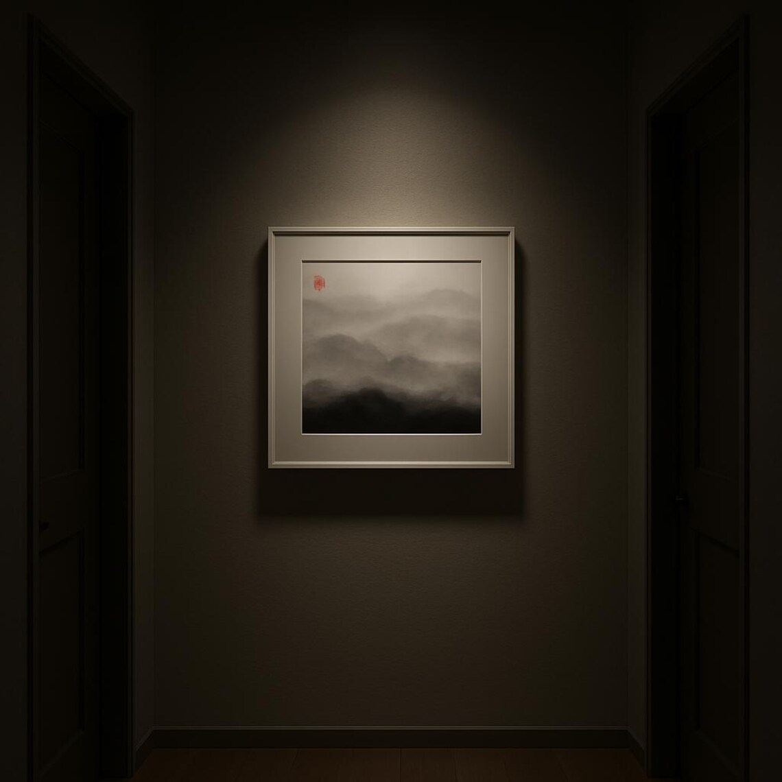 Korean Calligraphy Art: 'mountain Fog' Hangul Printable - Etsy