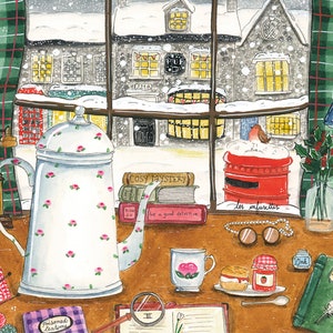 Cosy Mystery d'hiver Impression dArt illustration - Etsy France