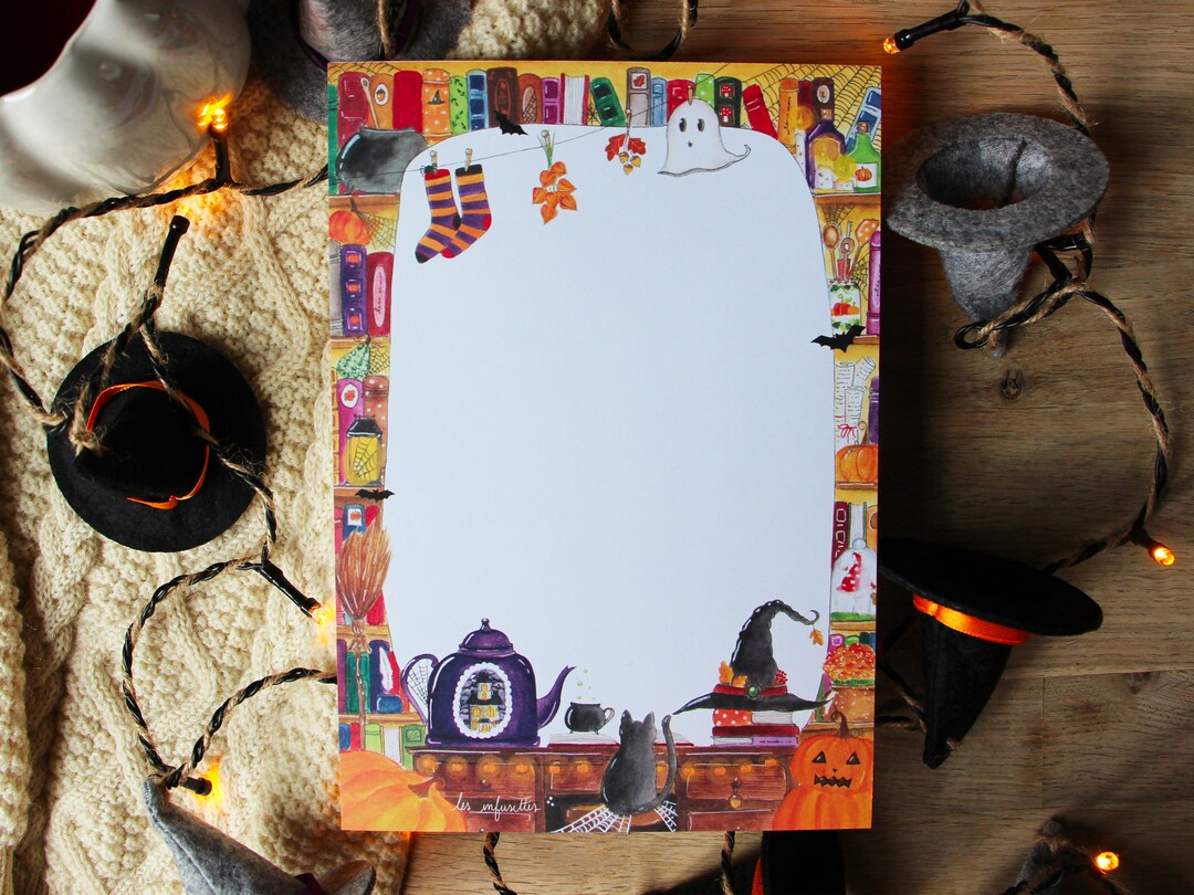 Notepad "the Witch's Den" - 50 Pages - Art Print - Watercolor Illustration - Etsy