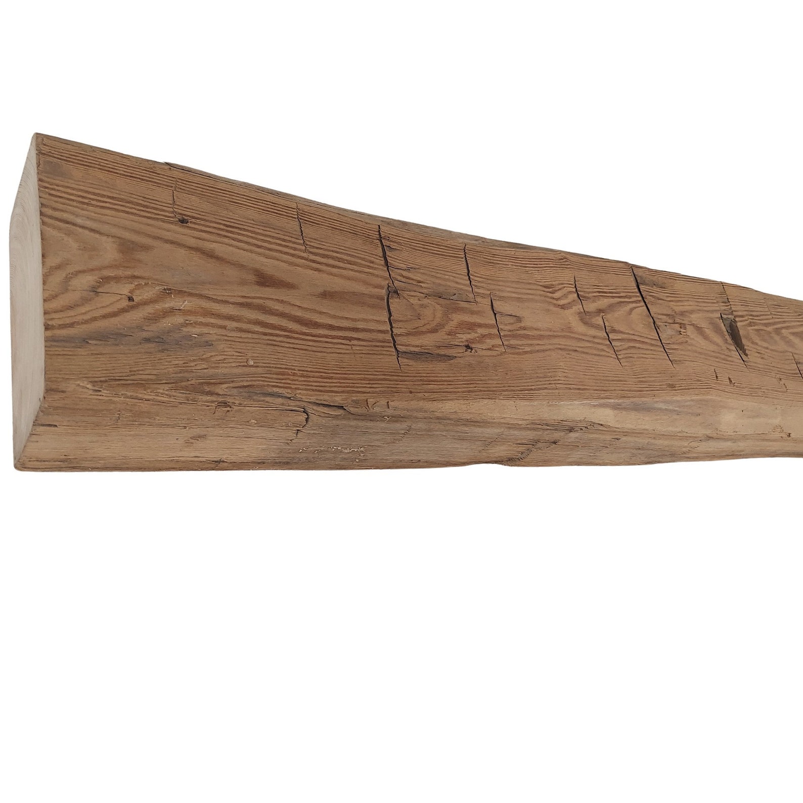 Choose a Size|authentic Hand Hewn Mantel W/ Heavy-duty Floating Bracket ...