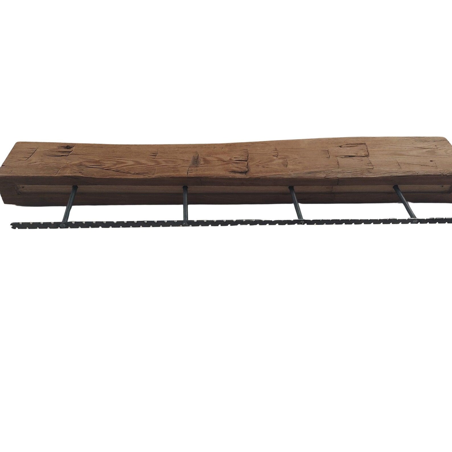 Hand Hewn Beam Shelf - With Heavy Duty Flush Mount (no Gap) Floating ...