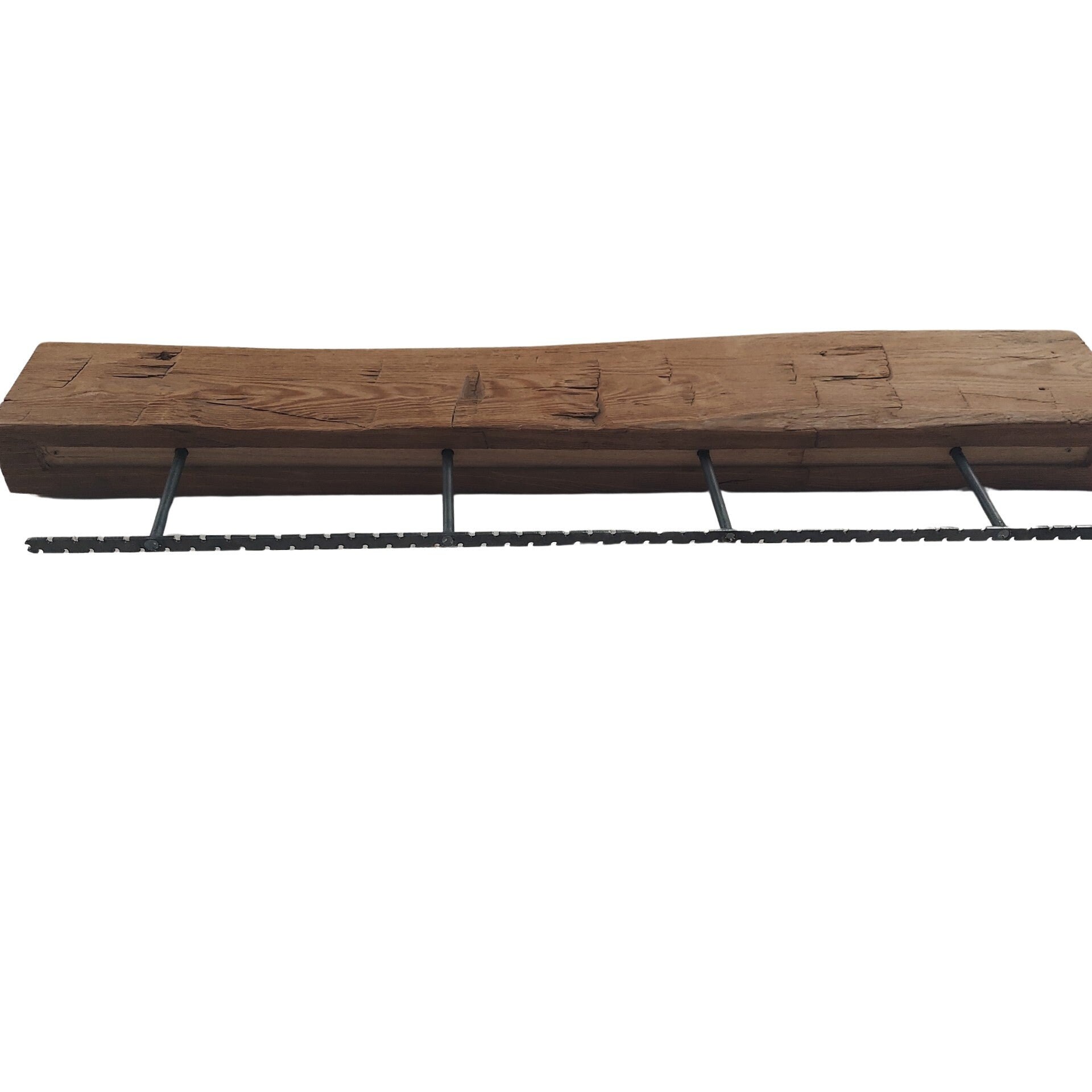 Hand Hewn Beam Shelf - With Heavy Duty Flush Mount (no Gap) Floating ...