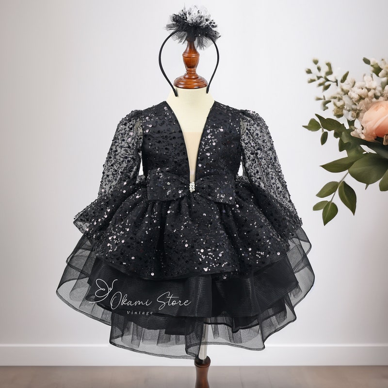 Gothic Black Puffy Dress - Etsy