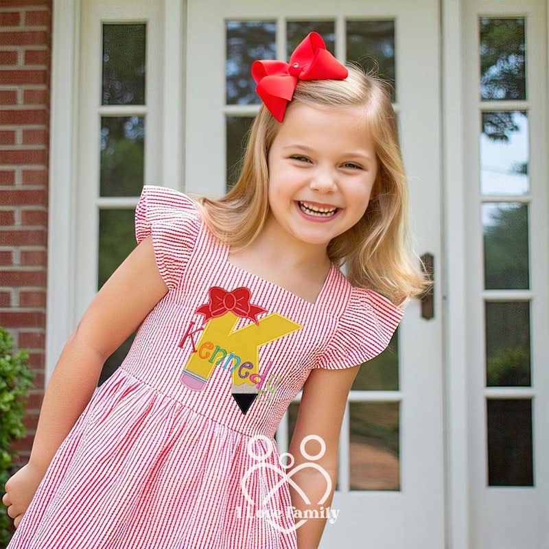 Monogrammed Teacher Dress - Etsy