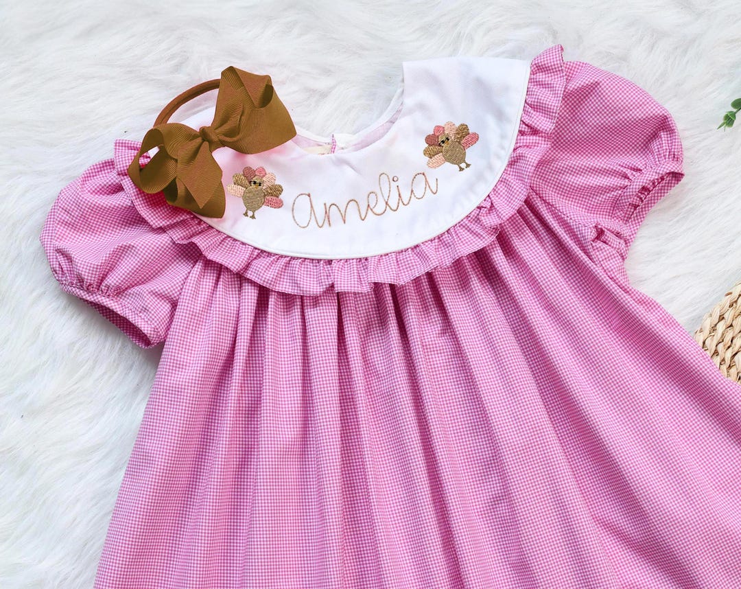 Cute Fall Outfit, Baby Toddler Girl Bubble and Dress, Pumpkins, Turkeys ...