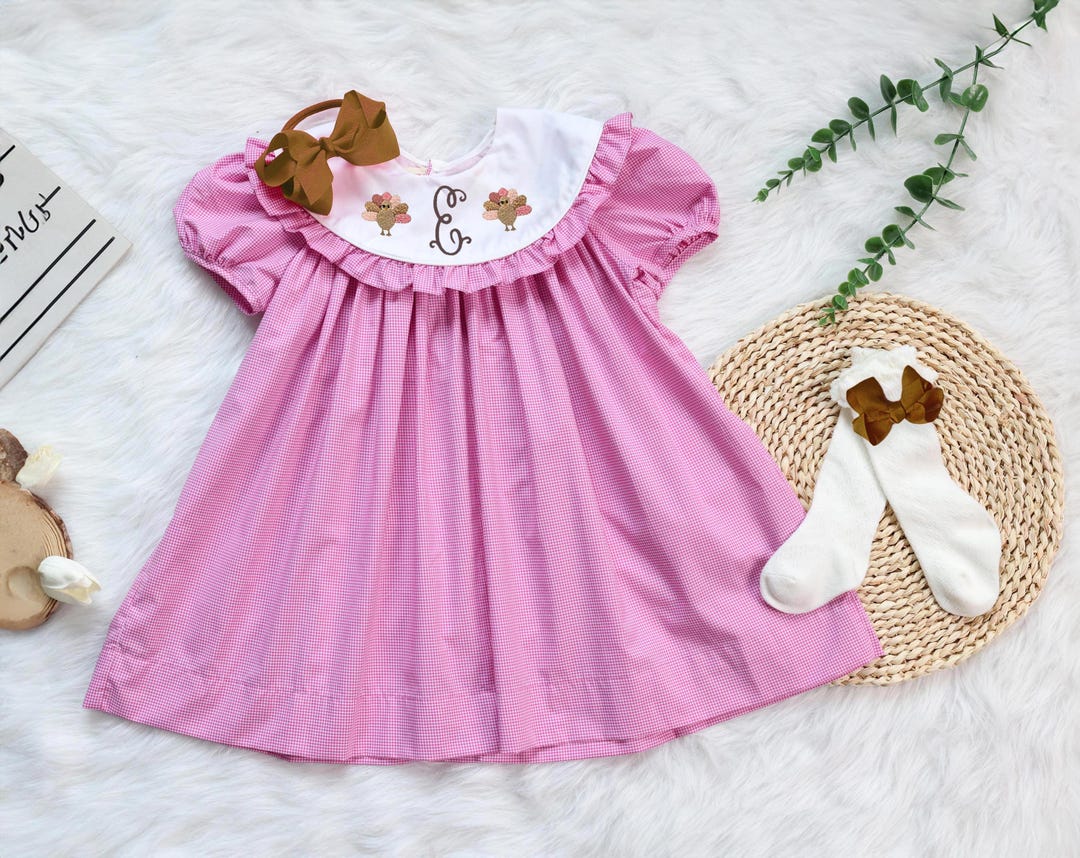 Cute Fall Outfit, Baby Toddler Girl Bubble and Dress, Pumpkins, Turkeys ...