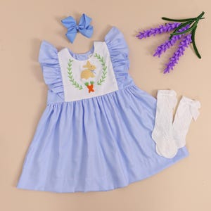 Easter Bunny Smocked Dress,girls Vintage Easter Dress,baby Girl Easter ...