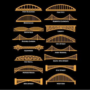 Pittsburgh Bridges Unisex Heavyweight T-shirt - Etsy