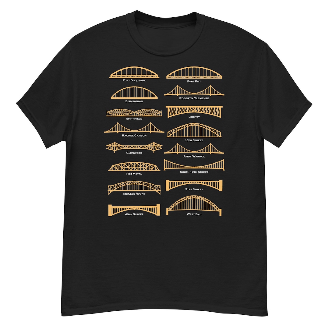 Pittsburgh Bridges Unisex Heavyweight T-shirt - Etsy