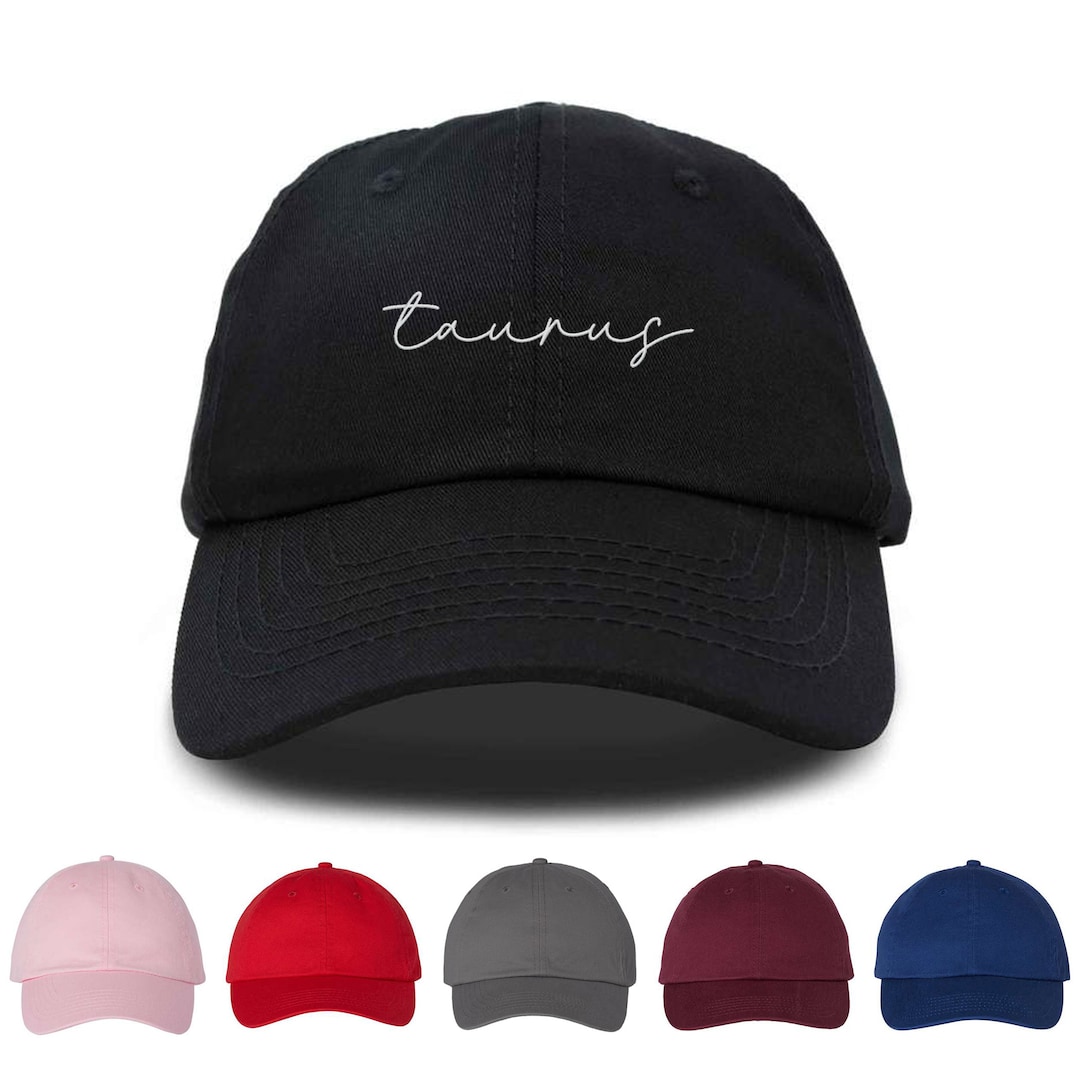 Taurus Cursive Script, Big Taurus Energy Zodiac Sign Embroidered Unisex ...