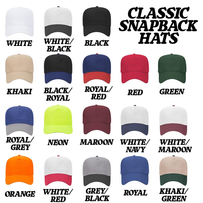 Personalized Embroidered Hat: Custom Text Baseball Cap, Snapback ...