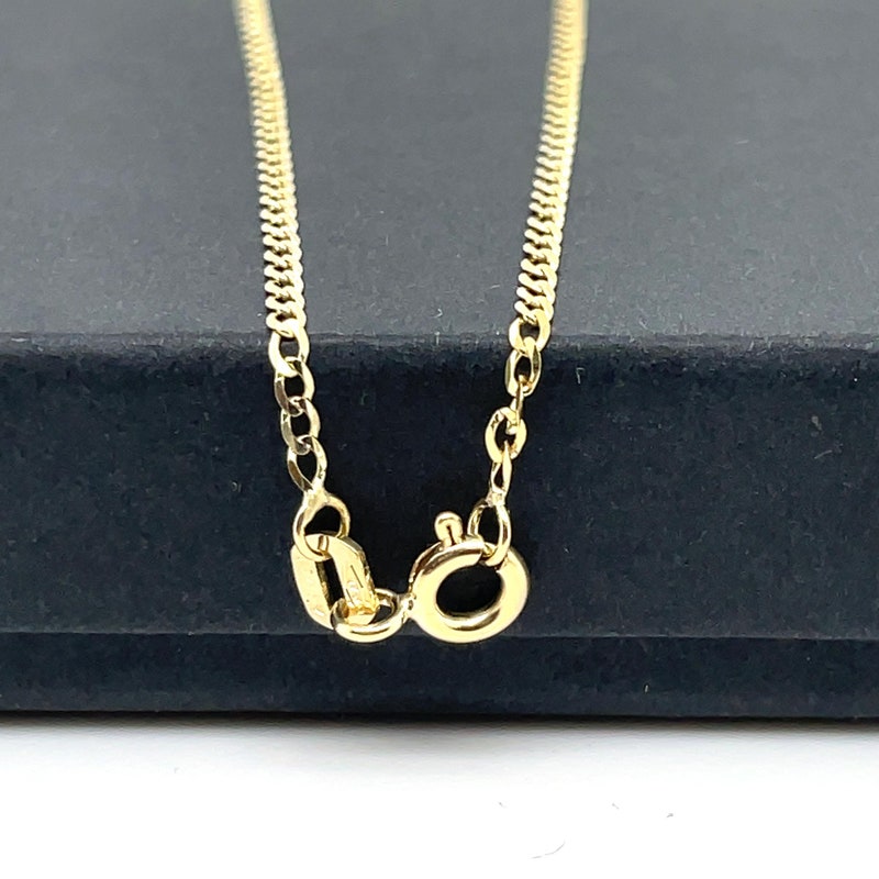 Curb Link Chain 9k - Etsy UK