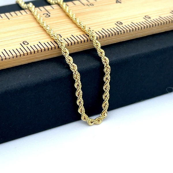 Vintage 9ct Gold Necklace - Etsy