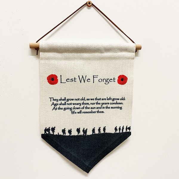 Lest We Forget Flag - Etsy