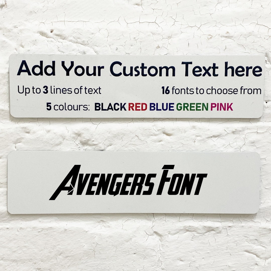 Personalised White Metal Plaque - Customisable Aluminium Plaque Signs ...