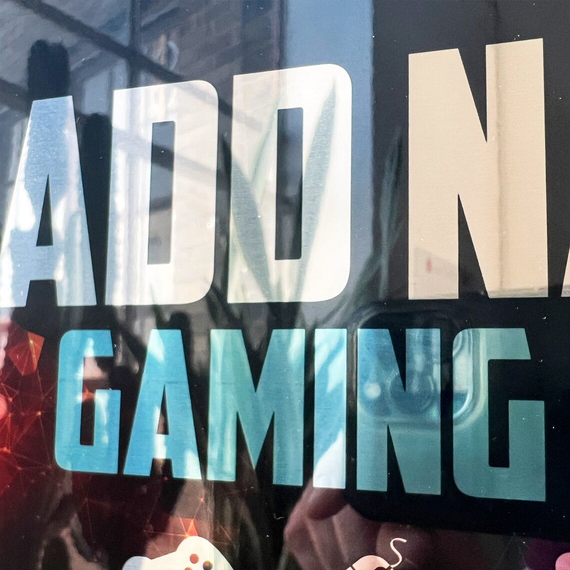 Personalised Metal Mirror Gamer Sign Customised Printed Wall - Etsy