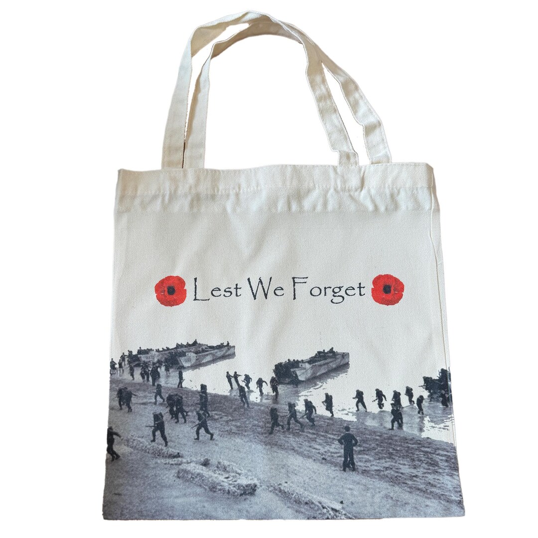 Poppy Tote Bag, Remembrance Day Shopping Tote Bag, Lest We Forget Bag ...