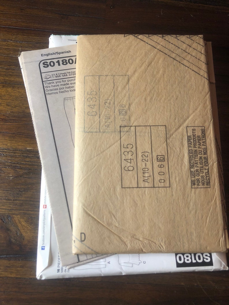 Uncut New Look Sewing Pattern S0180 or 6435 Easy Knits Outfit Sizes 10 ...